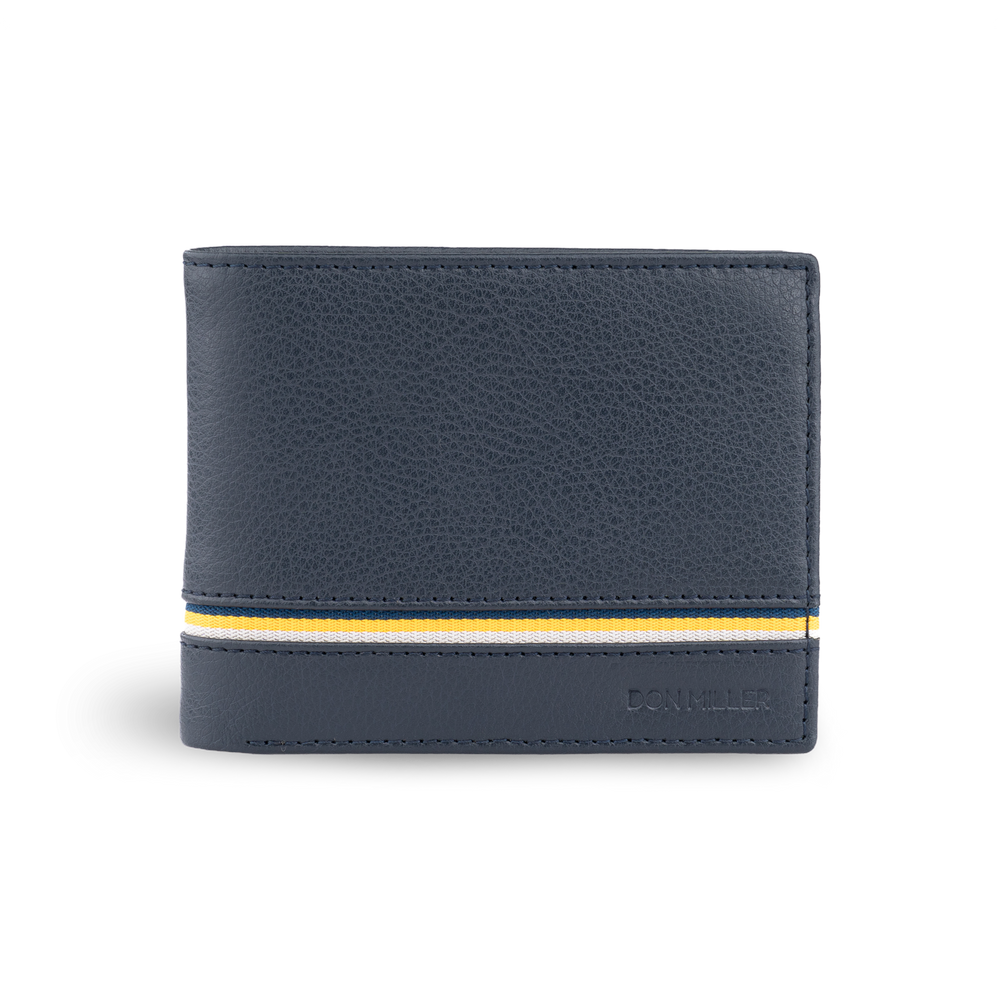 Signature Stripe Slimfold Coin Pocket Wallet